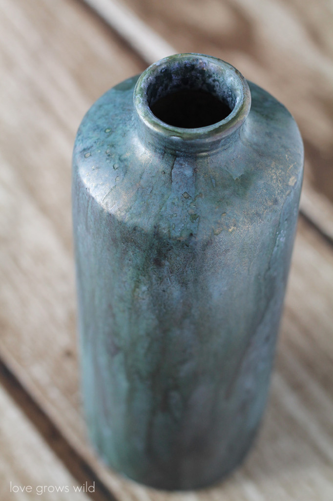 DIY Bronze Patina Vase - Love Grows Wild