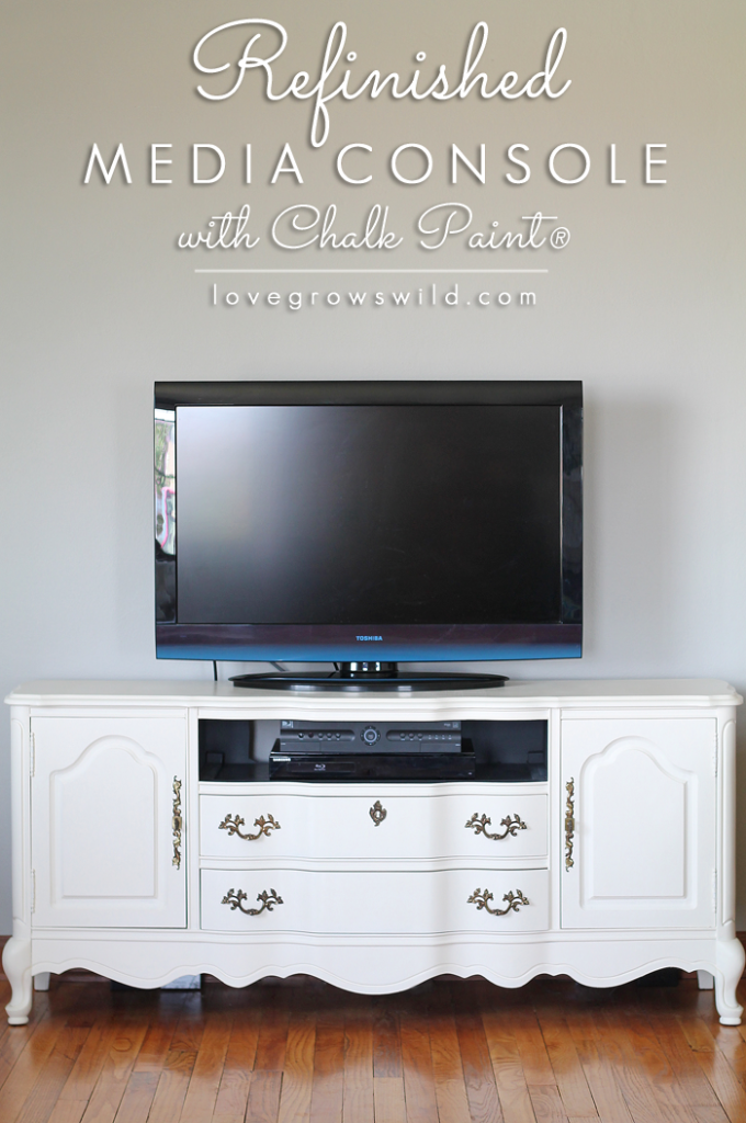 Refinished Media Console with Chalk Paint® - Love Grows Wild