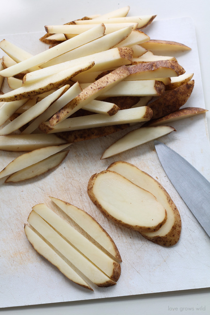 Oven Baked Steak Fries - Love Grows Wild