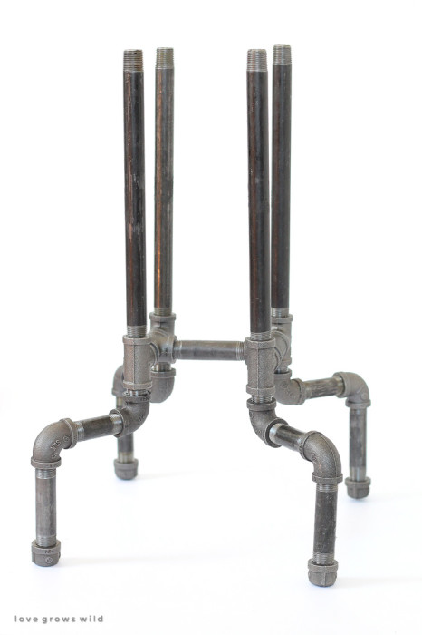 DIY Industrial Pipe Stools - Love Grows Wild