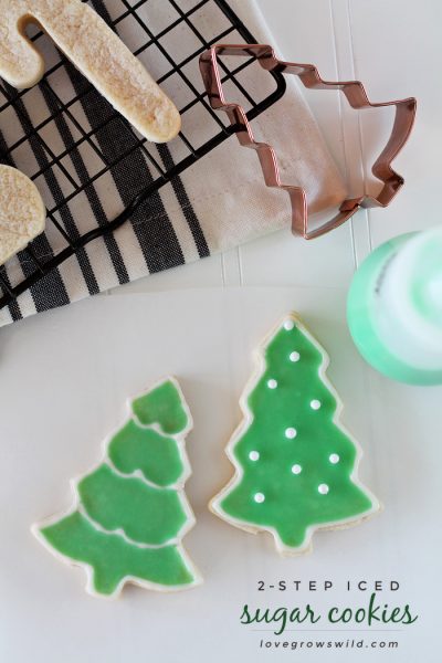 2 Step Iced Sugar Cookies - Love Grows Wild