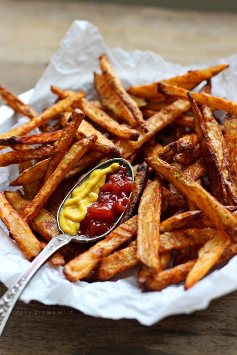 Baked Seasoned Fries - Love Grows Wild