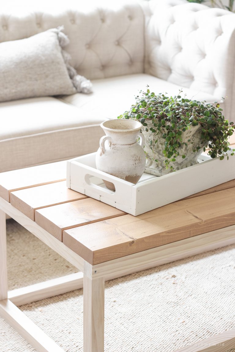 Simple DIY Coffee Table - Love Grows Wild