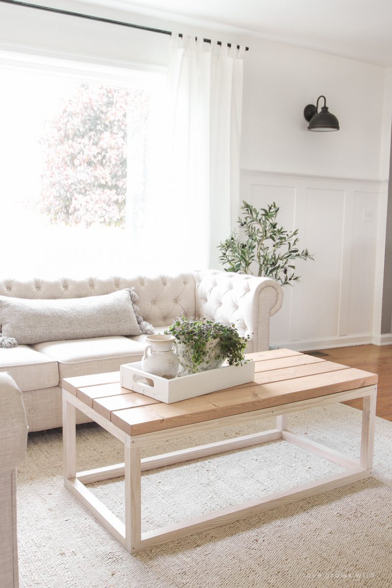 Simple DIY Coffee Table - Love Grows Wild