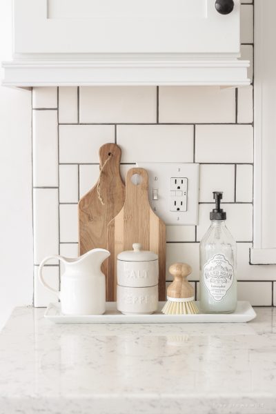 Kitchen Curtains + Counter Styling - Love Grows Wild