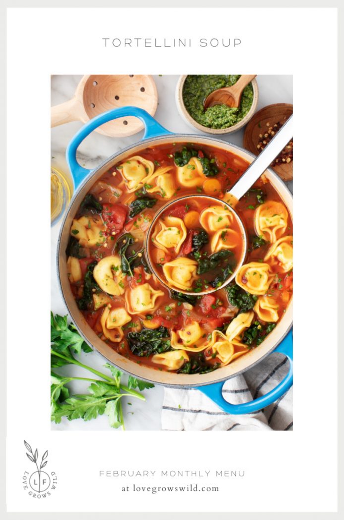 February Monthly Menu - Love Grows Wild