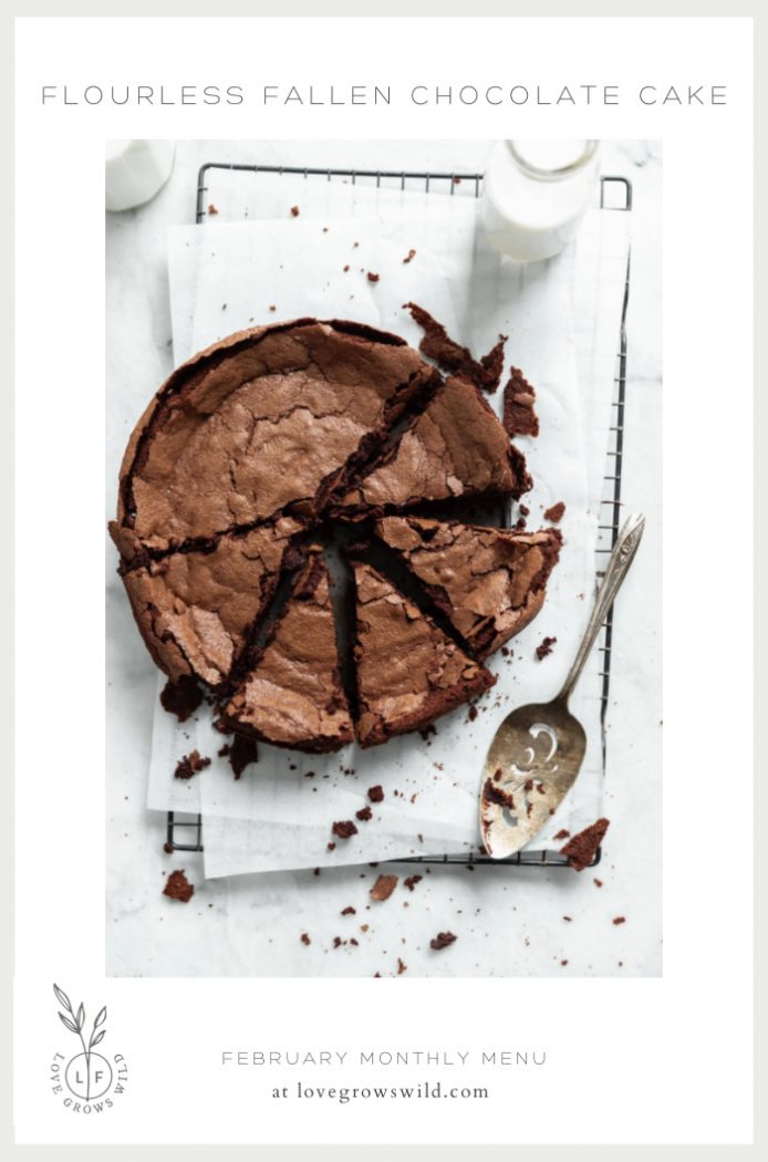 February Monthly Menu - Love Grows Wild