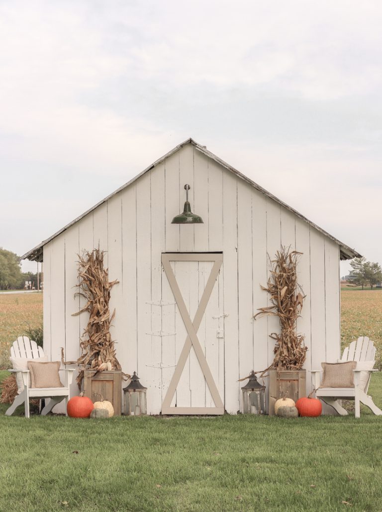 Fall Decorated Barn - Love Grows Wild