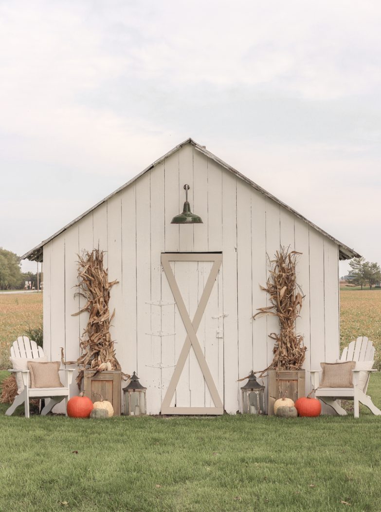 Fall Decorated Barn - Love Grows Wild