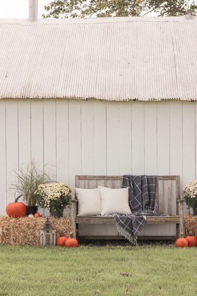 Fall Decorated Barn - Love Grows Wild
