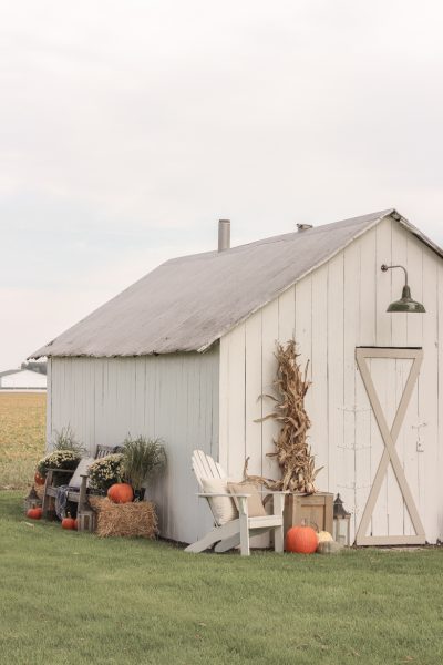 Fall Decorated Barn - Love Grows Wild