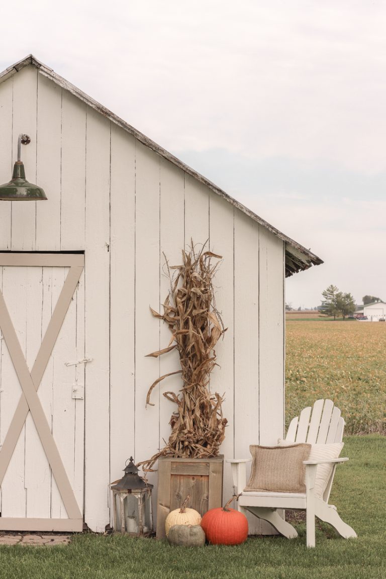 Fall Decorated Barn - Love Grows Wild