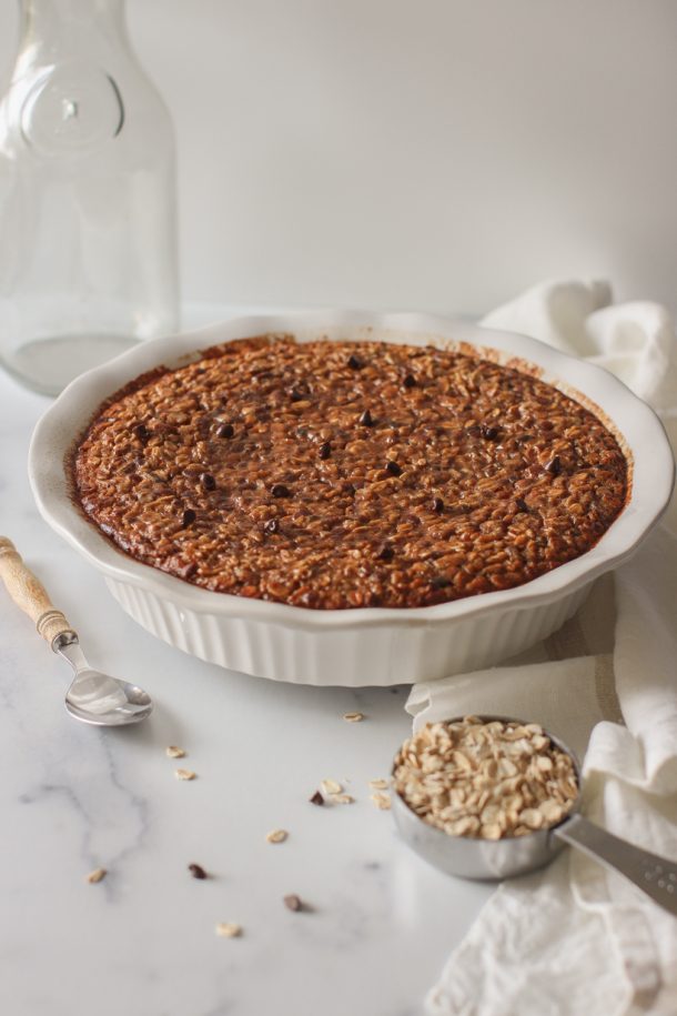 Maple Pumpkin Pecan Baked Oatmeal - Love Grows Wild