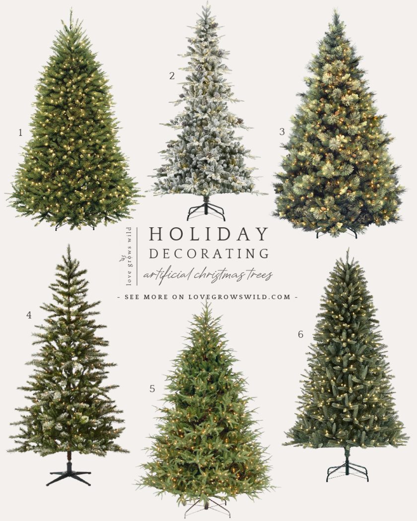 Holiday Decorating | Artificial Christmas Trees - Love Grows Wild