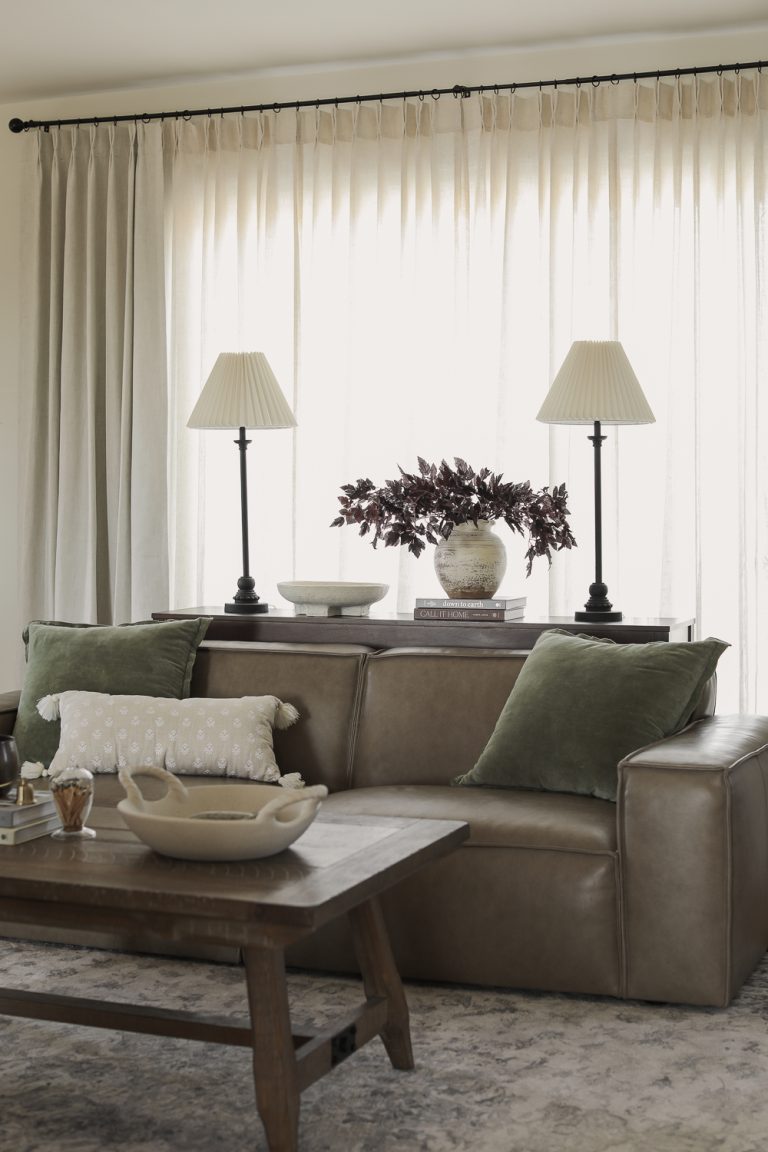 Affordable Pinch Pleat Curtains + Picture Window Solution - Love Grows Wild